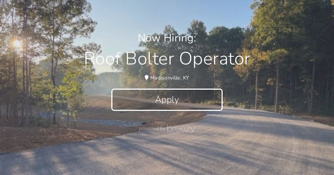 Roof Bolter Operator at Warrior Coal