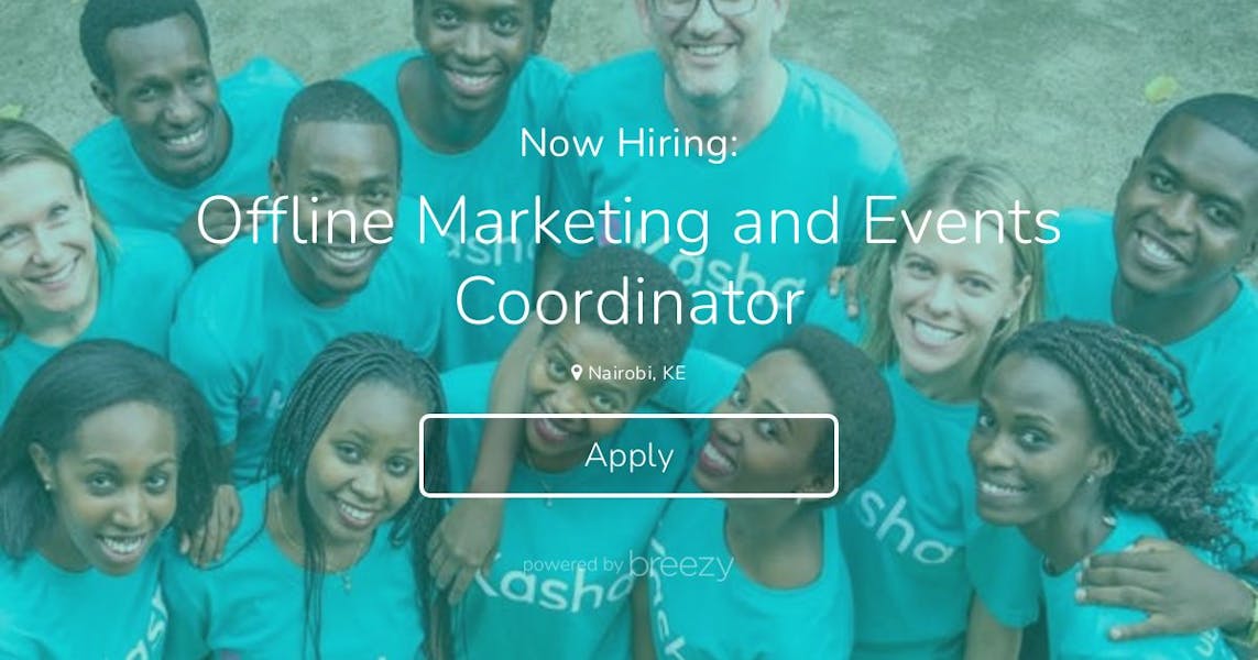 Offline Marketing And Events Coordinator At Kasha offline-marketing-and-events-coordinator-at-kasha