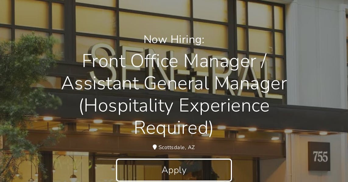 Front Office Manager / Assistant General Manager (Hospitality ...