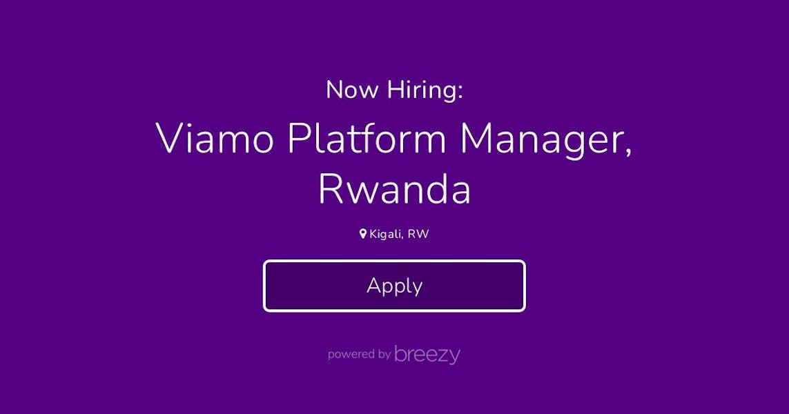 Viamo Platform Manager, Rwanda at Viamo