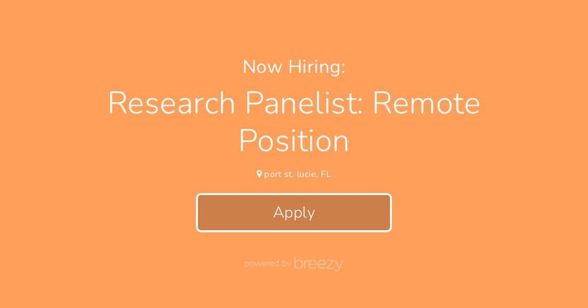 Research Panelist Remote Position At Focusgrouppanel