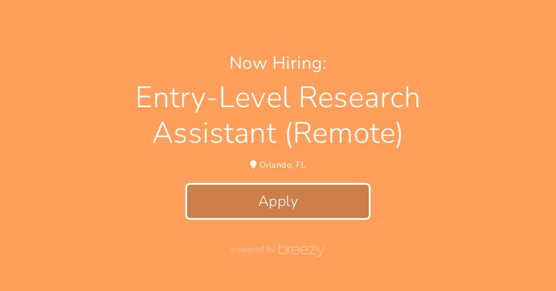 Entry Level Research Assistant Remote At Focusgrouppanel
