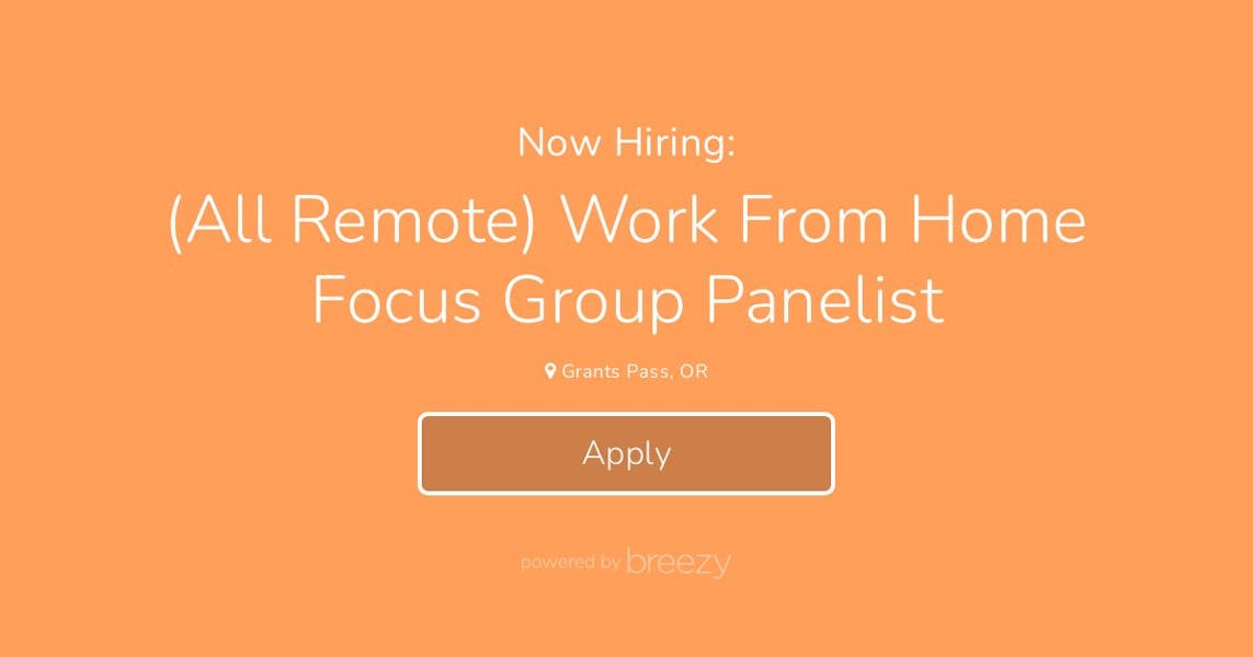 (All Remote) Work From Home Focus Group Panelist at FocusGroupPanel