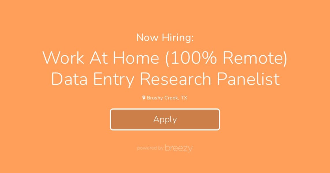 Work At Home 100 Remote Data Entry Research Panelist At Focusgrouppanel