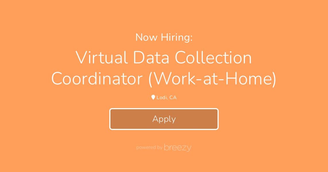 Virtual Data Collection Coordinator Work At Home At Focusgrouppanel