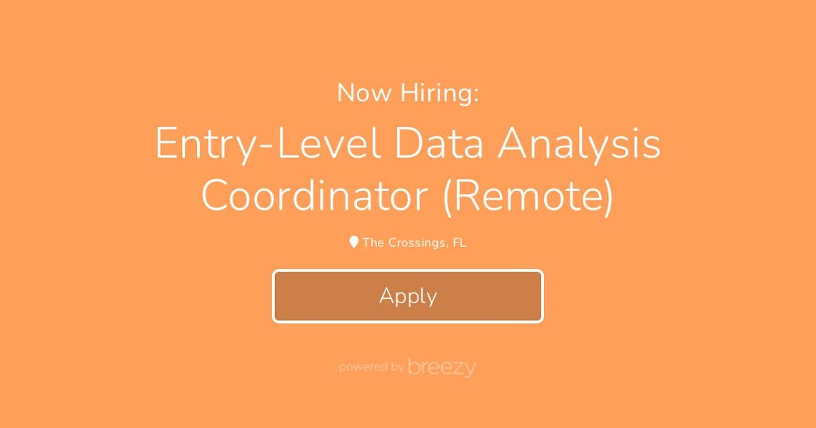 Entry Level Data Analysis Coordinator Remote At Focusgrouppanel