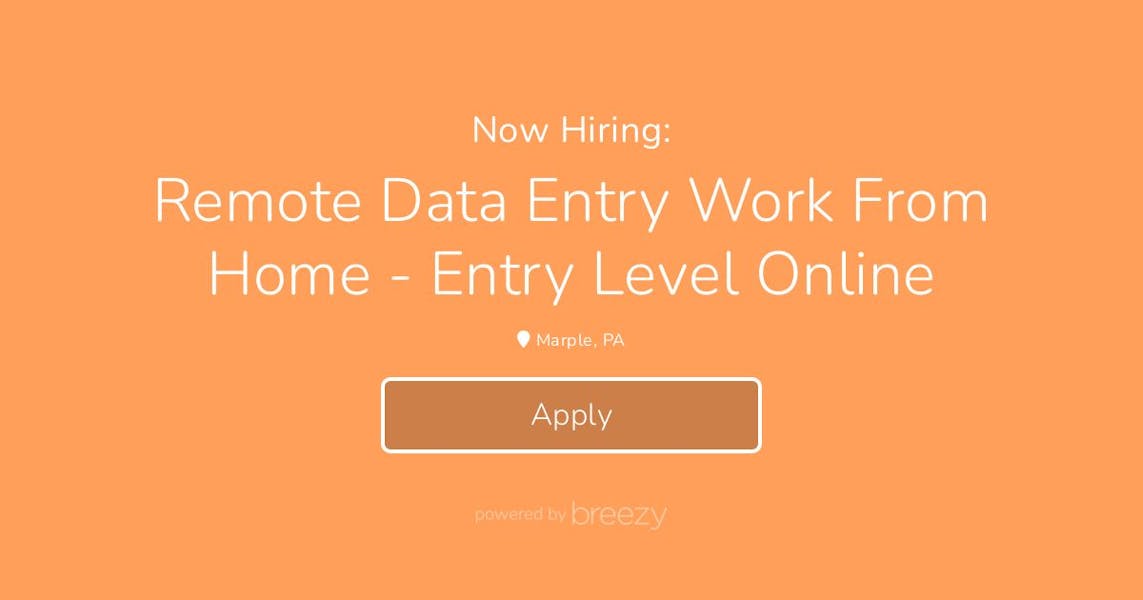 Remote Data Entry Work From Home Entry Level Online At Focusgrouppanel