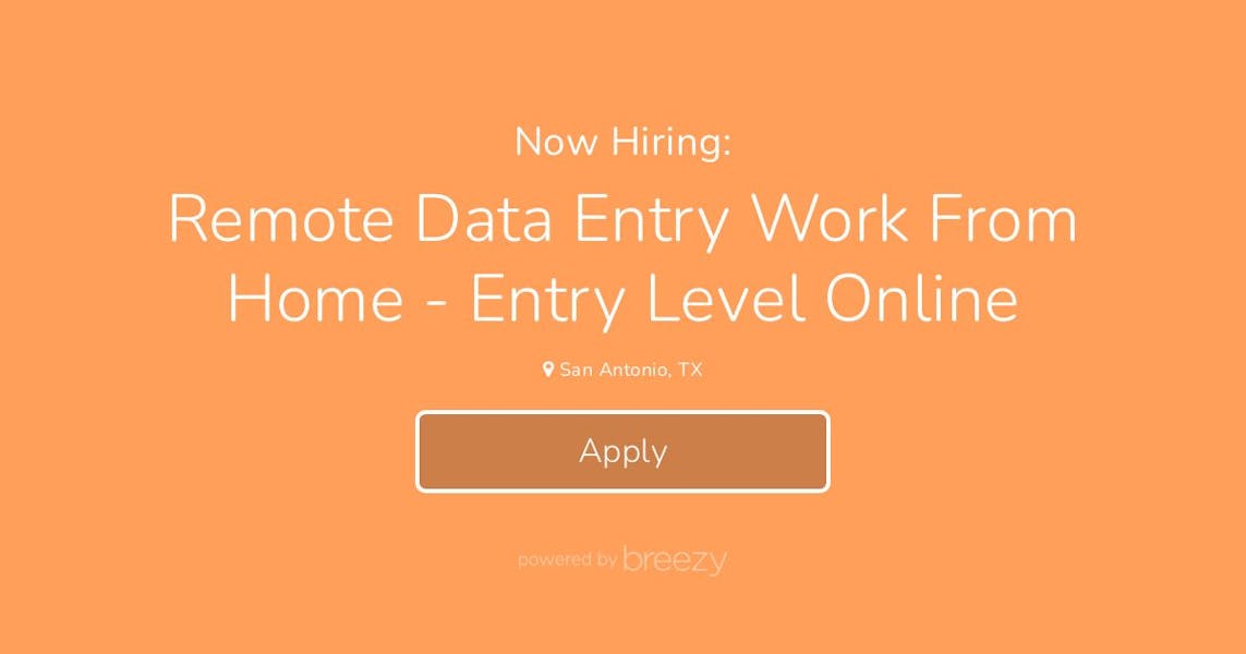 Remote Data Entry Work From Home Entry Level Online At Focusgrouppanel