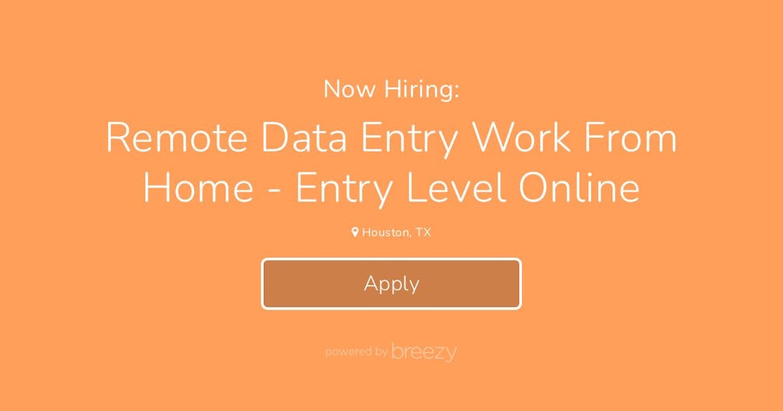 Remote Data Entry Work From Home Entry Level Online At Focusgrouppanel