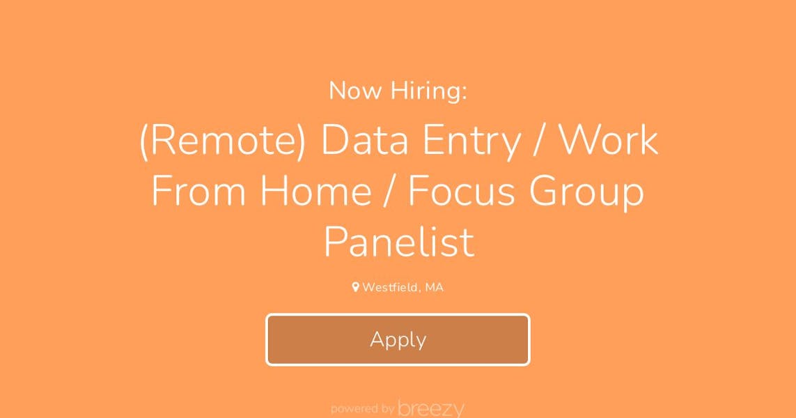 Remote Data Entry Work From Home Focus Group Panelist At