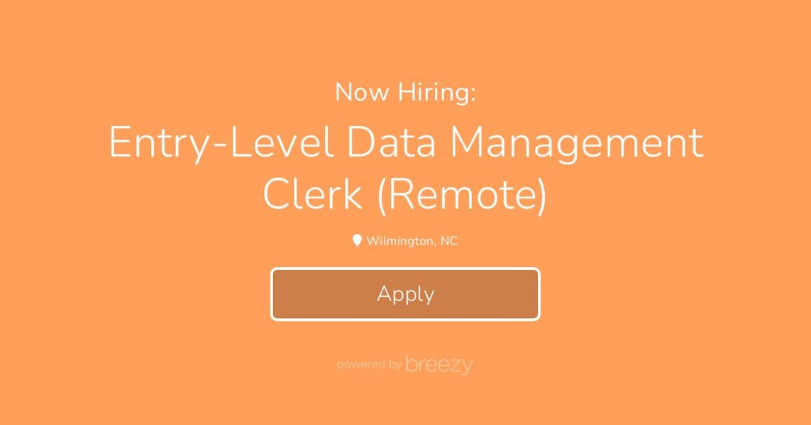 Entry Level Data Management Clerk Remote At Focusgrouppanel