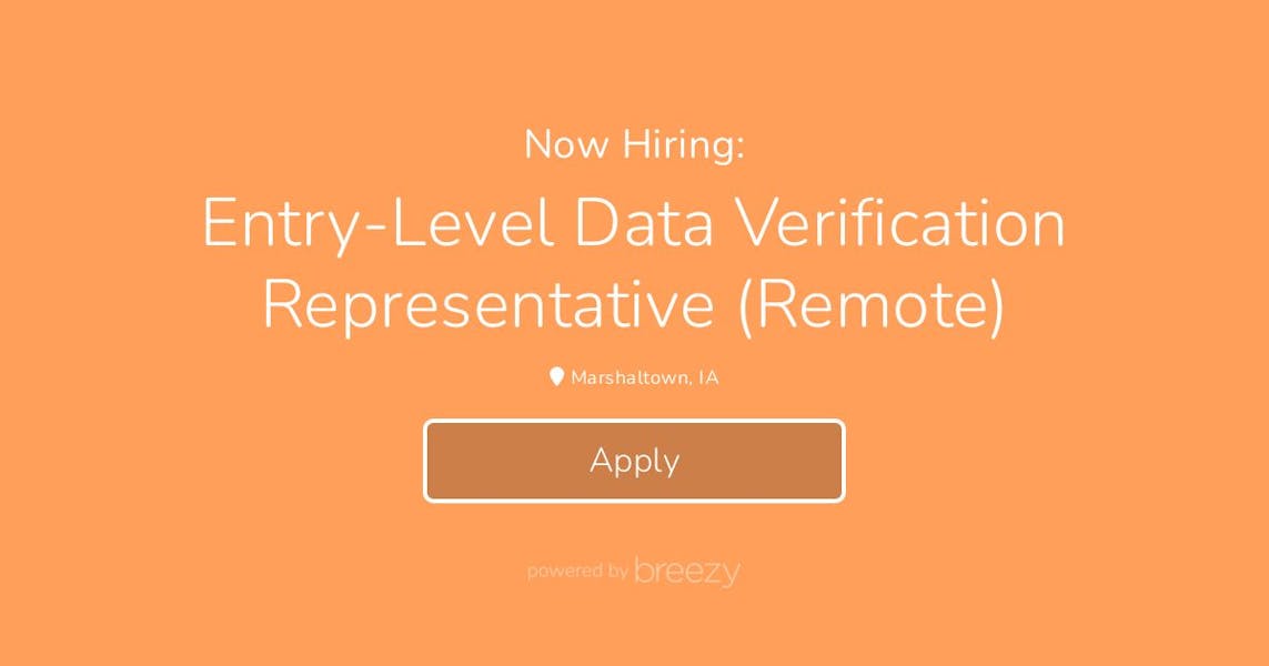Entry Level Data Verification Representative Remote At Focusgrouppanel