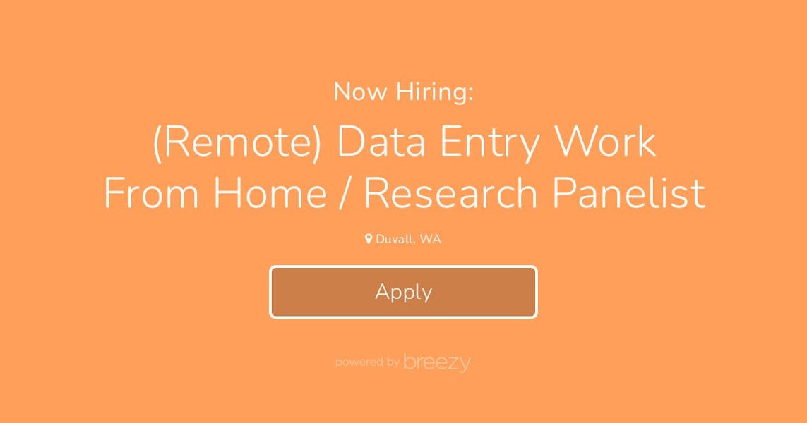 Remote Data Entry Work From Home Research Panelist At Focusgrouppanel