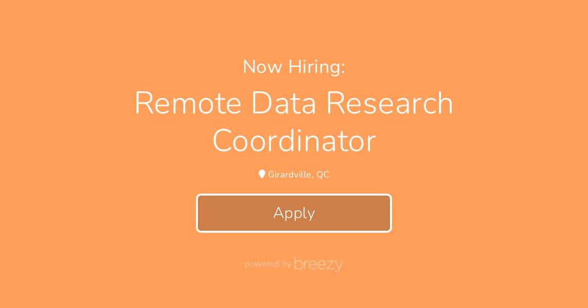 Remote Data Research Coordinator At Focusgrouppanel