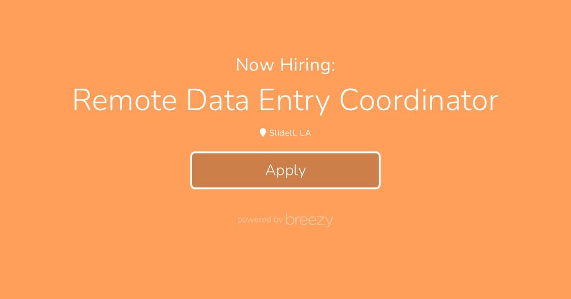Remote Data Entry Coordinator At Focusgrouppanel