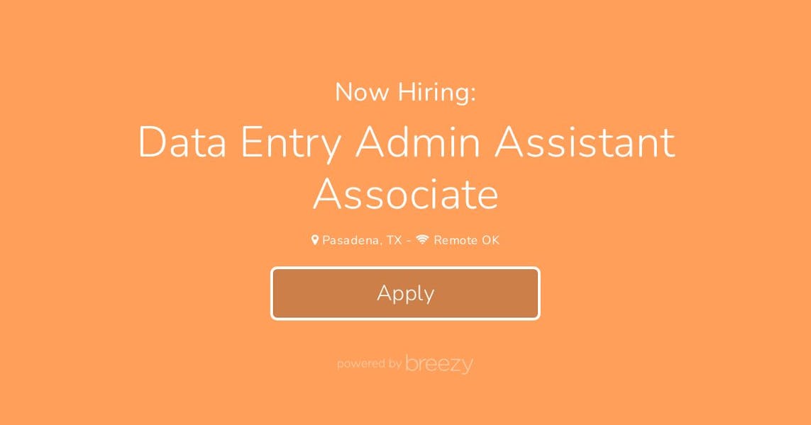 Data Entry Admin Assistant Associate At Focusgrouppanel