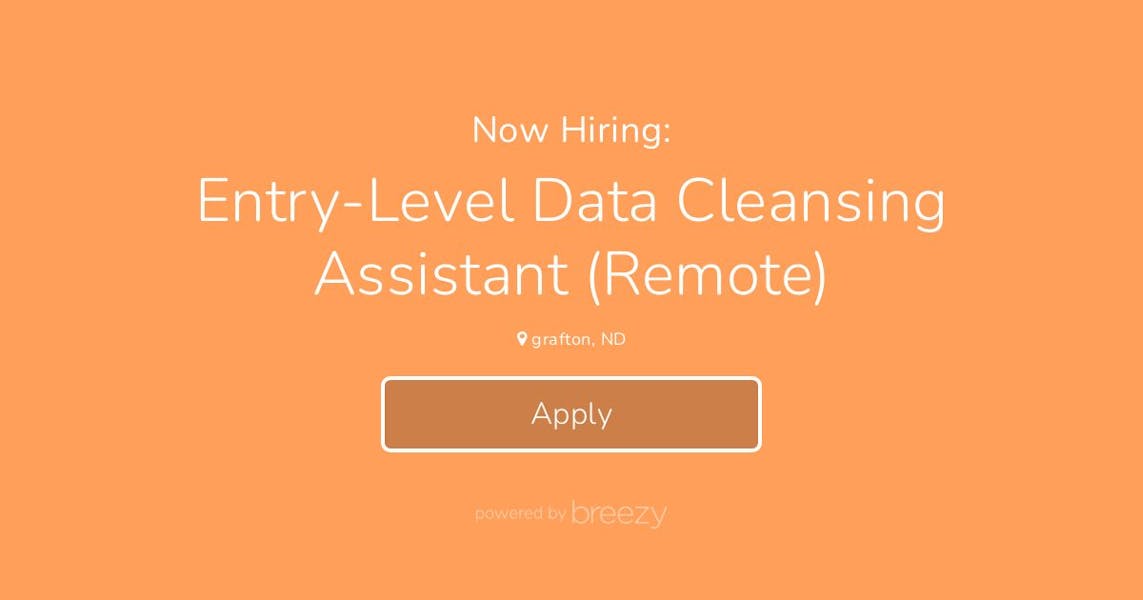 Entry Level Data Cleansing Assistant Remote At Focusgrouppanel