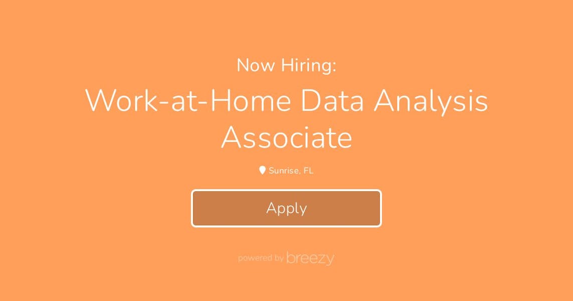 Work At Home Data Analysis Associate At Focusgrouppanel