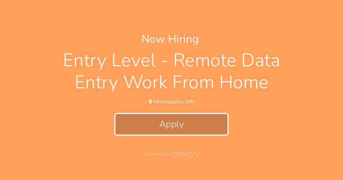Entry Level Remote Data Entry Work From Home At Focusgrouppanel