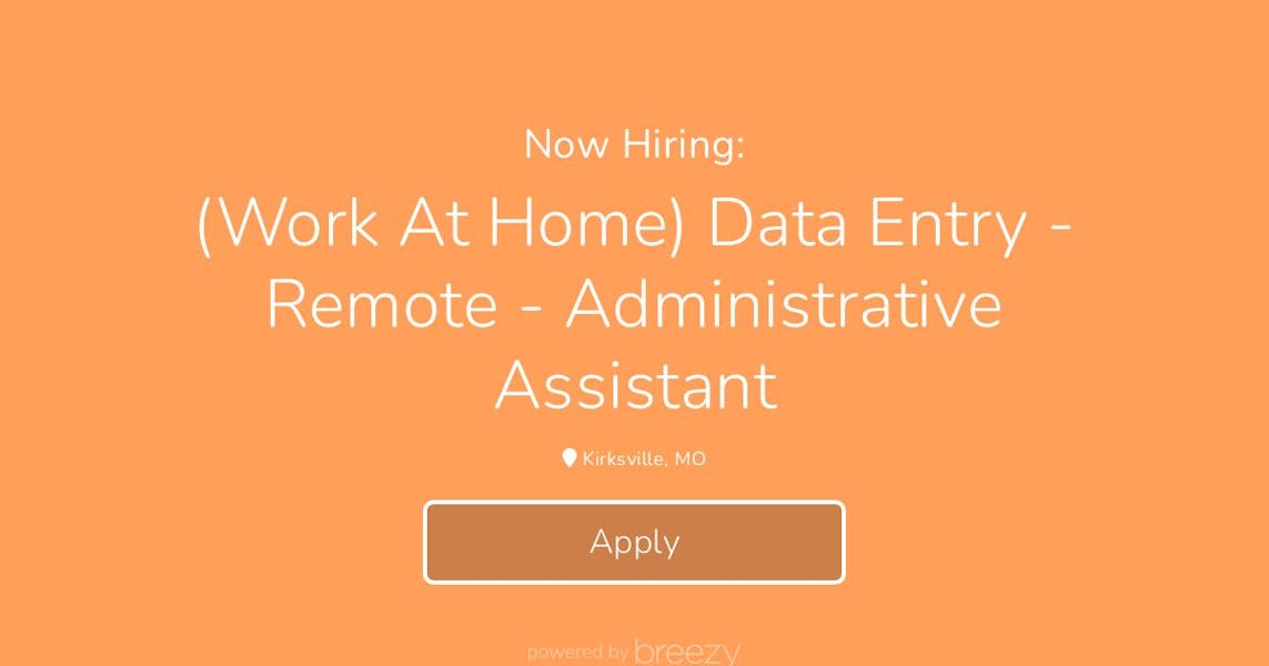 Work At Home Data Entry Remote Administrative Assistant At