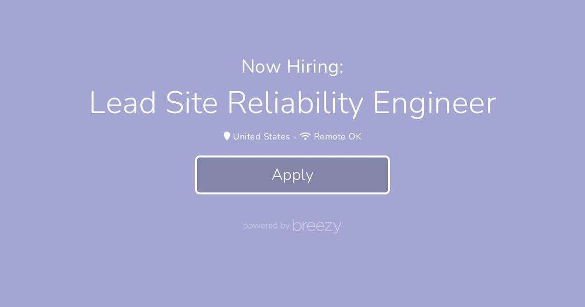 Lead Site Reliability Engineer at QCSS Health