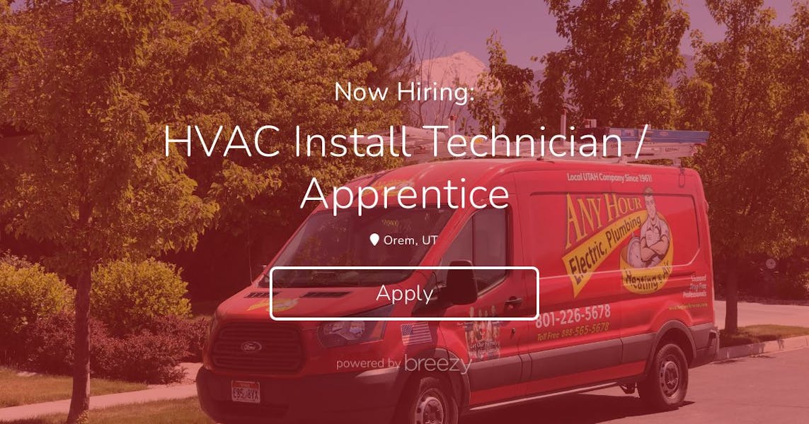 HVAC Install Technician / Apprentice at Any Hour Services