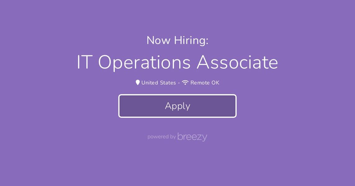 IT Operations Associate at Personified Tech