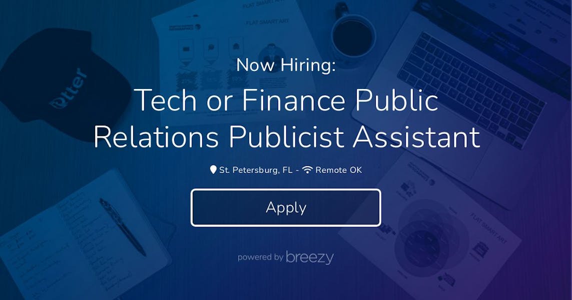 Tech Or Finance Public Relations Publicist Assistant At Otter PR tech-or-finance-public-relations-publicist-assistant-at-otter-pr