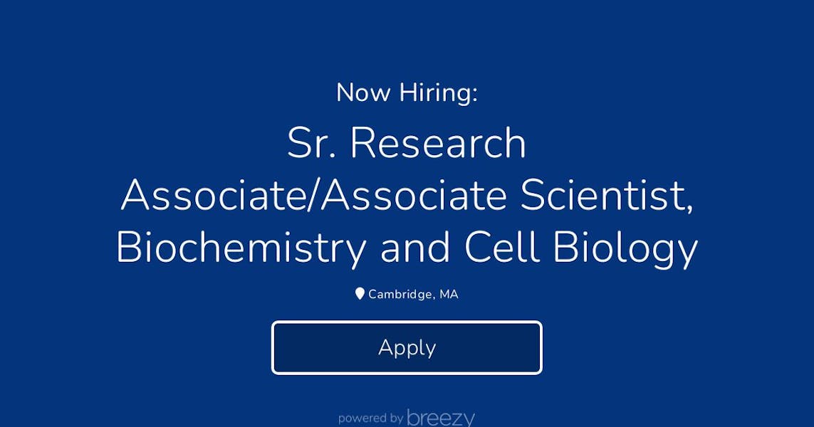 Sr Research Associateassociate Scientist Biochemistry And Cell Biology At Marlinspike