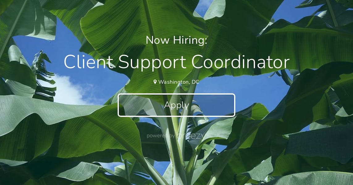 Client Support Coordinator At Fairtrade America client-support-coordinator-at-fairtrade-america