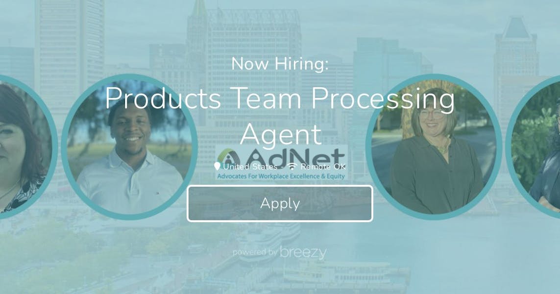 Products Team Processing Agent at AdNet AccountNet, Inc.