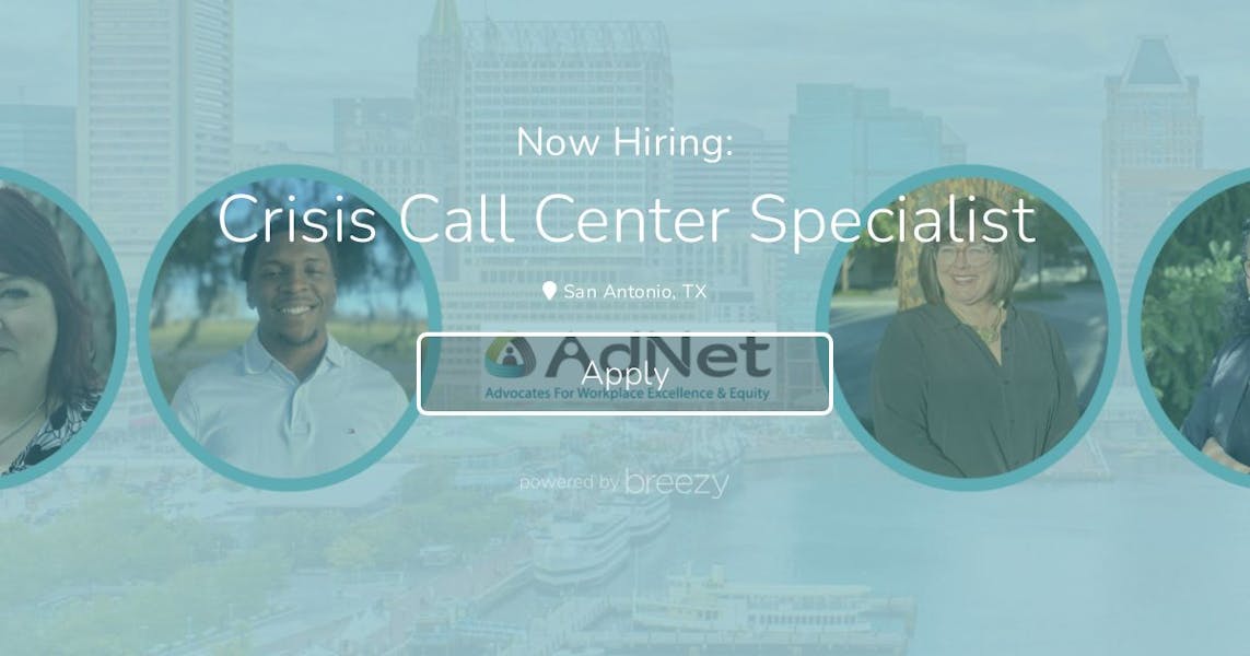 Crisis Call Center Specialist at AdNet AccountNet, Inc.