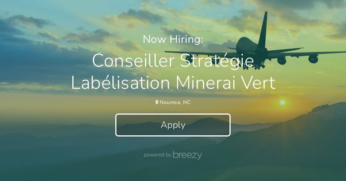 Conseiller Stratégie Labélisation Minerai Vert at Easy Skill