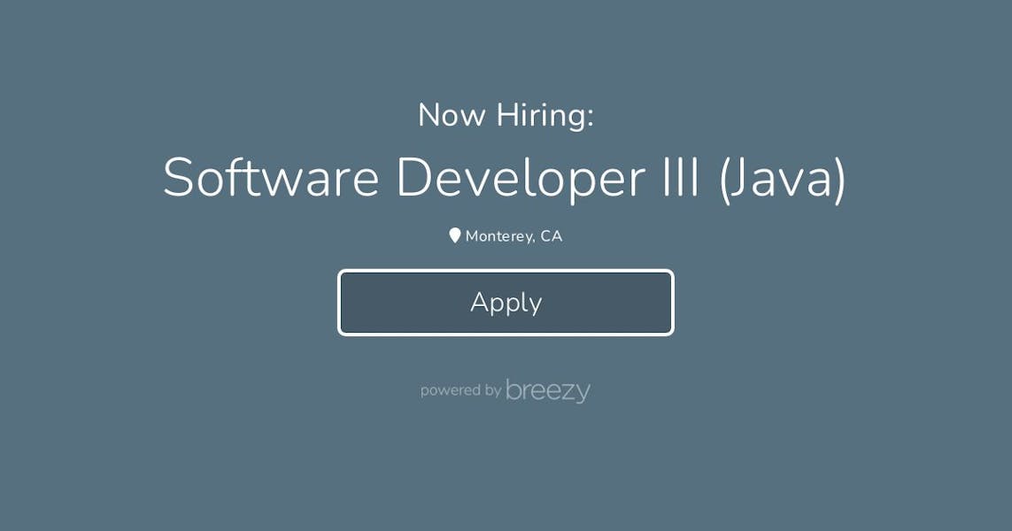 Software Developer III (Java)