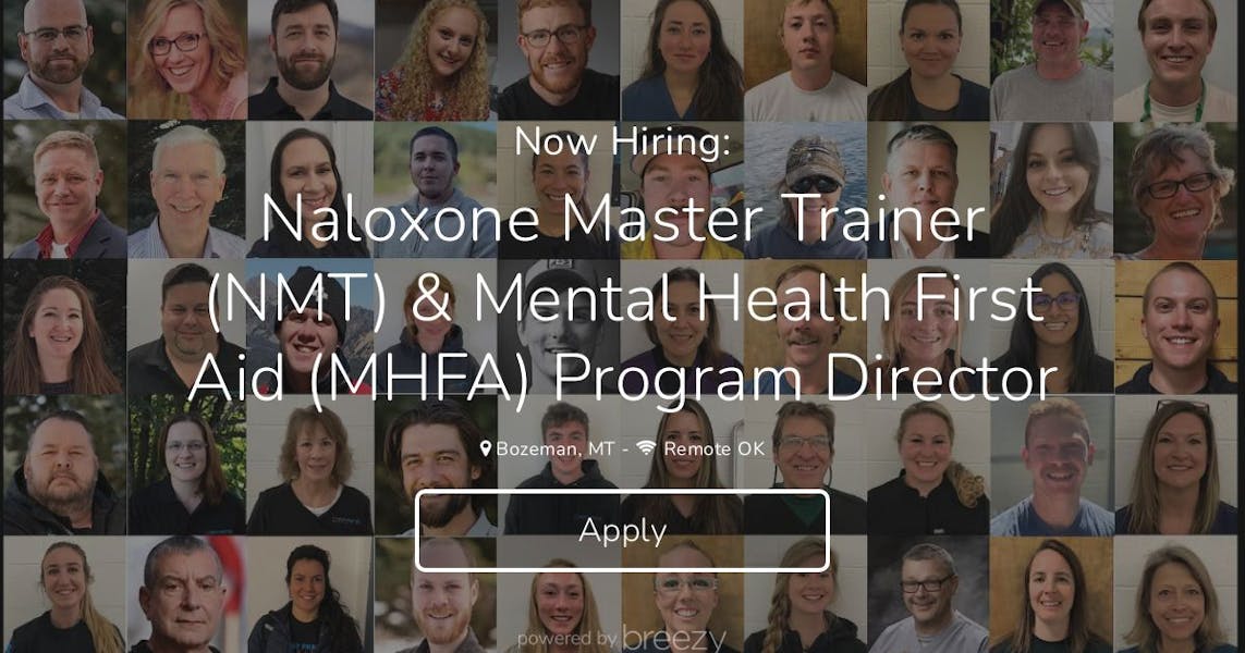 Naloxone Master Trainer (NMT) & Mental Health First Aid (MHFA) Program ...