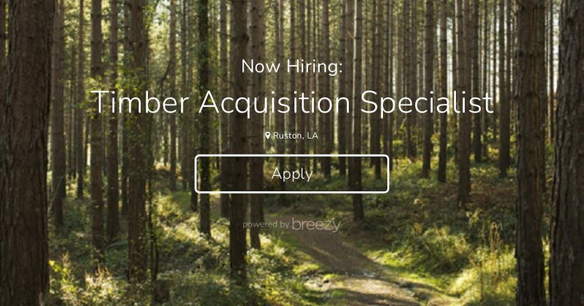 Timber Acquisition Specialist at Hunt Forest Products