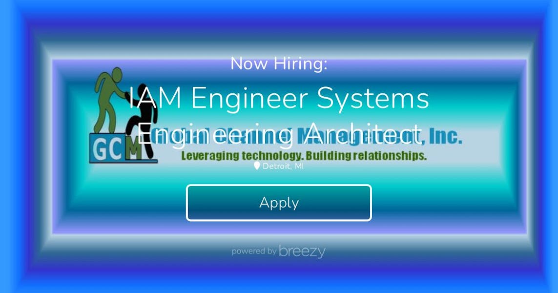 IAM Engineer Systems Engineering Architect at Global Channel Management ...