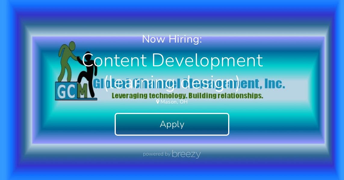 Content Development (learning design) at Global Channel Management, Inc