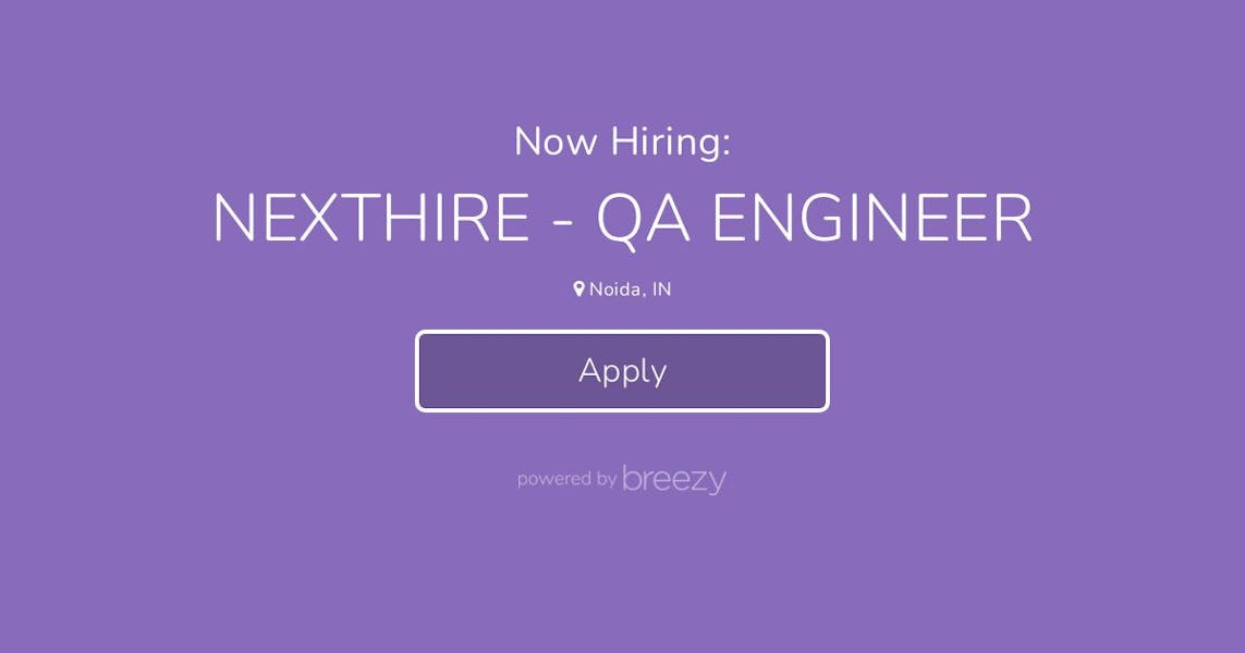 Nexthire Qa Engineer At Nexthire