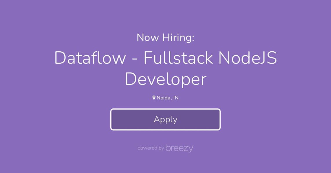 Dataflow Fullstack Nodejs Developer At Nexthire