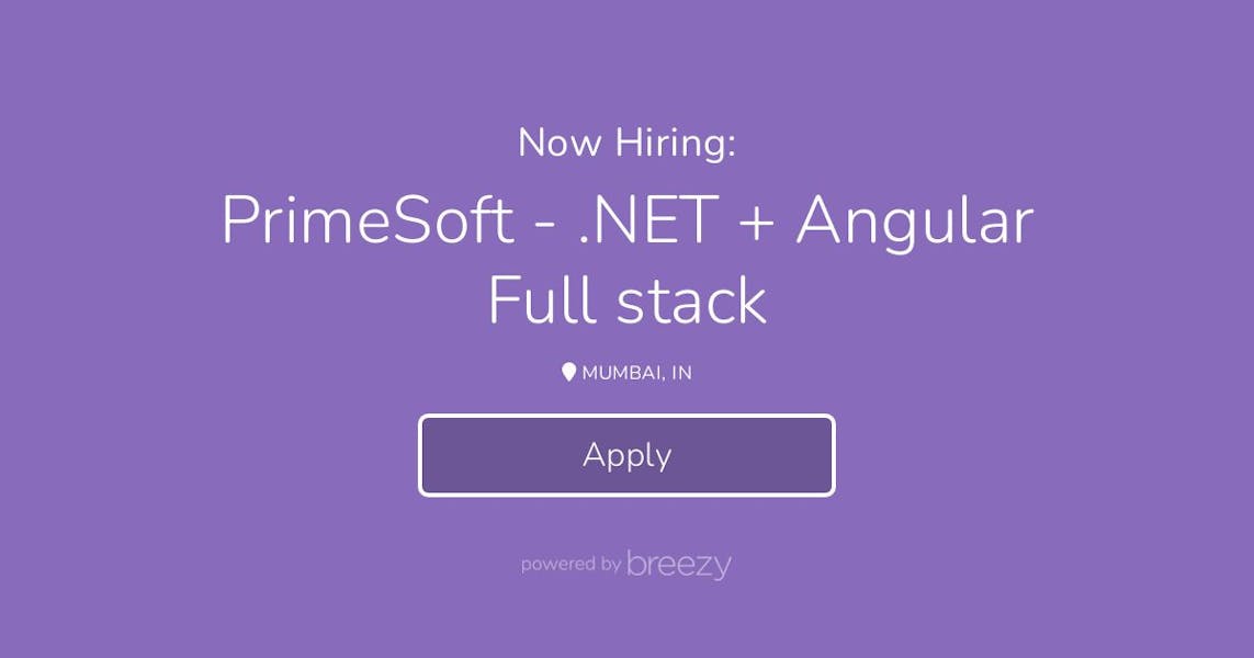 Primesoft Net Angular Full Stack At Nexthire
