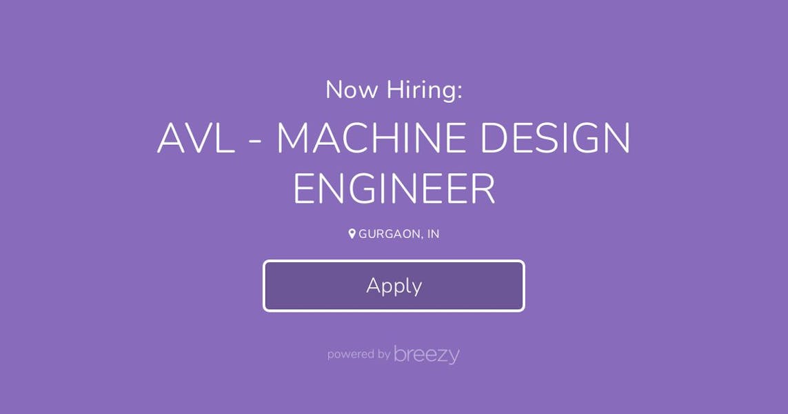 AVL - MACHINE DESIGN ENGINEER at Nexthire
