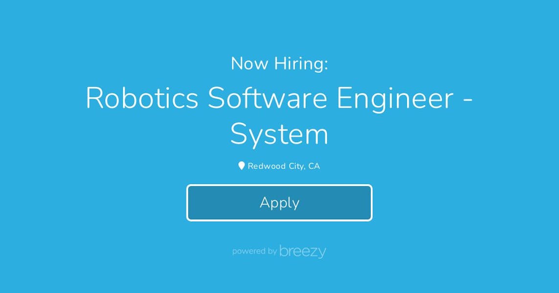 Robotics Software Engineer System At Bear Robotics