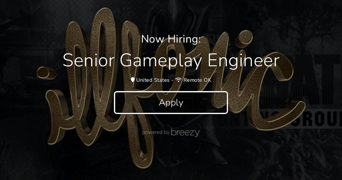 Senior Gameplay Engineer at IllFonic