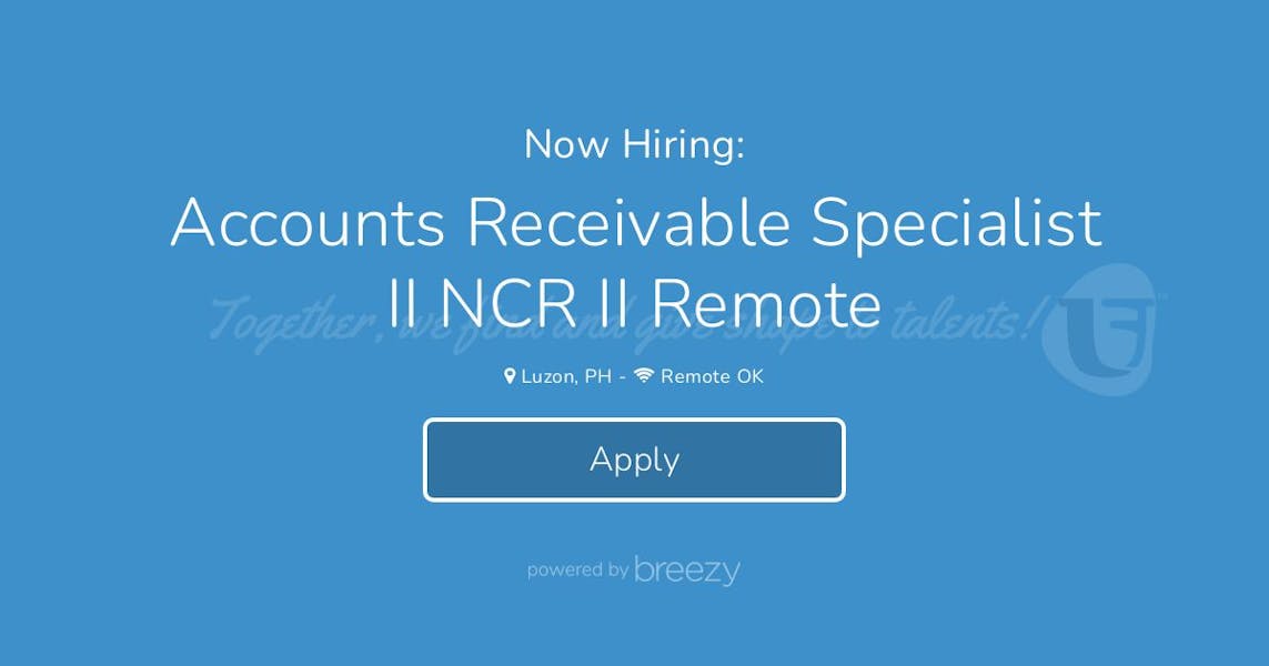 Accounts Receivable Specialist II NCR II Remote at Unifin, Inc