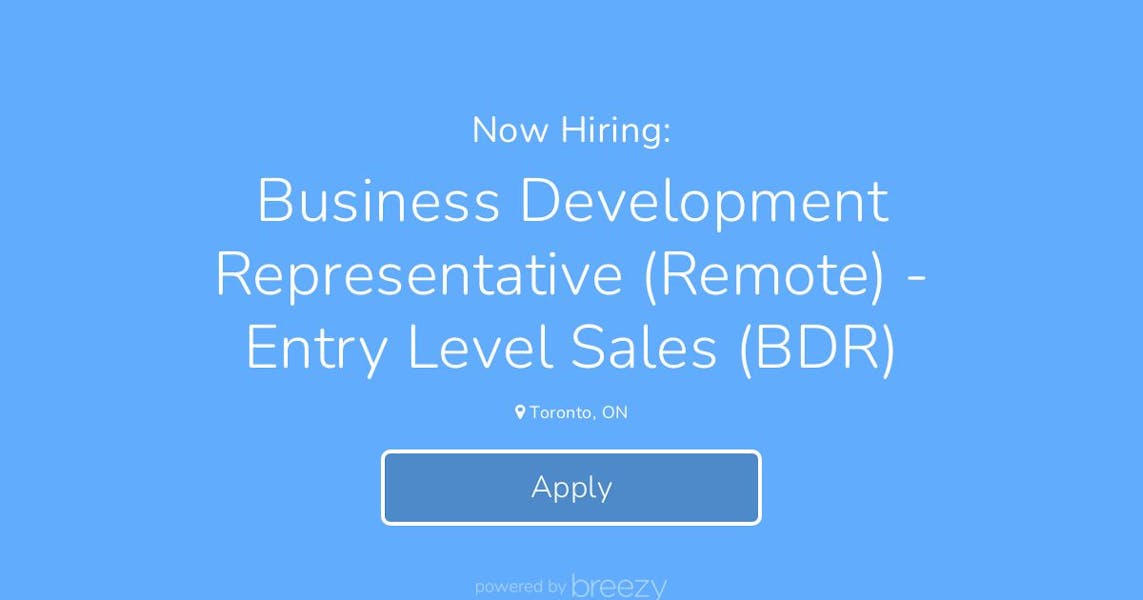 Business Development Representative Remote Entry Level Sales BDR business-development-representative-remote-entry-level-sales-bdr