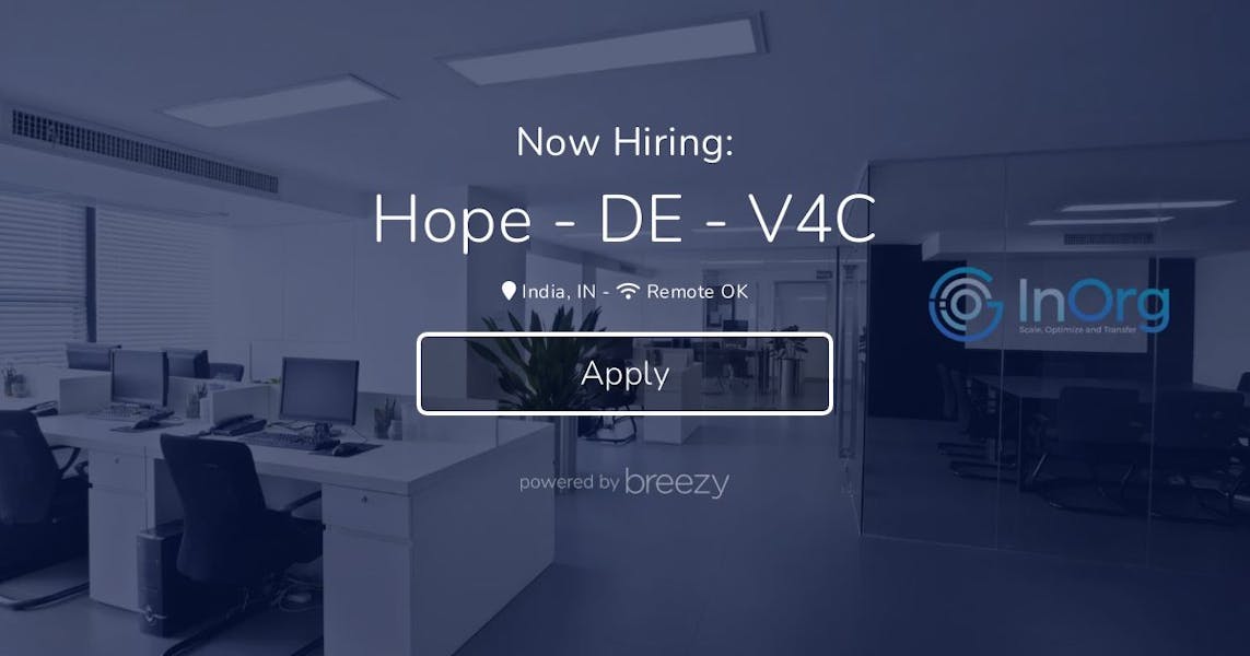 Hope - DE - V4C at InOrg