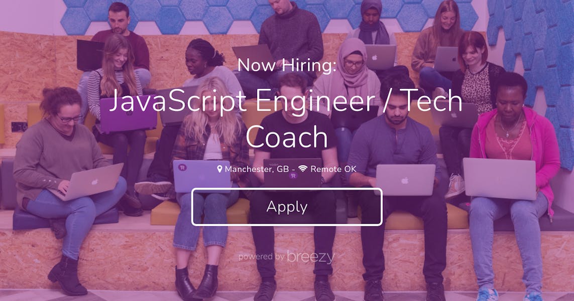 Javascript Engineer Tech Coach At Tech Returners 