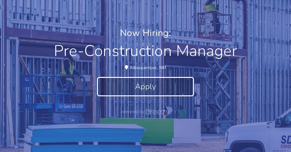 Pre-Construction Manager at SDV Construction Inc.
