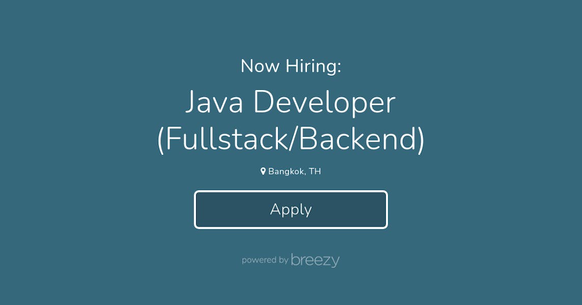 Java Developer Fullstackbackend At Integrationworks Asia